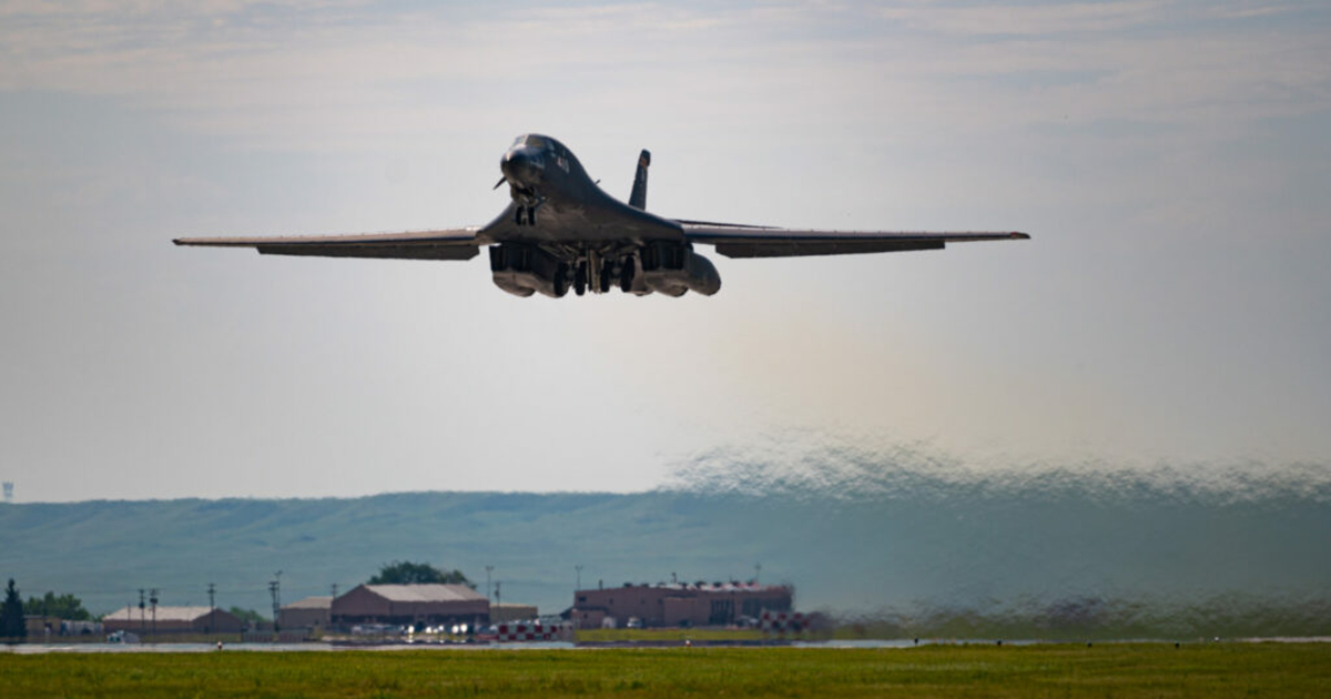 B-1 crashes at Ellsworth, four crew members eject safely | News From ...