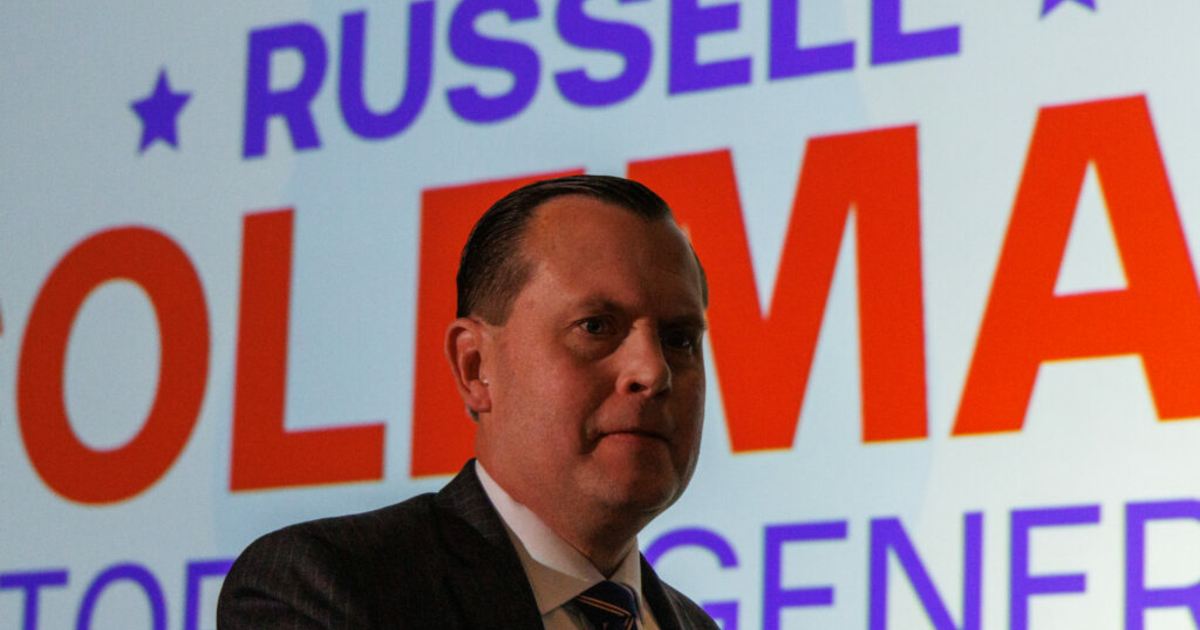 AG Russell Coleman’s biggest donor is a California pharmaceutical exec ...