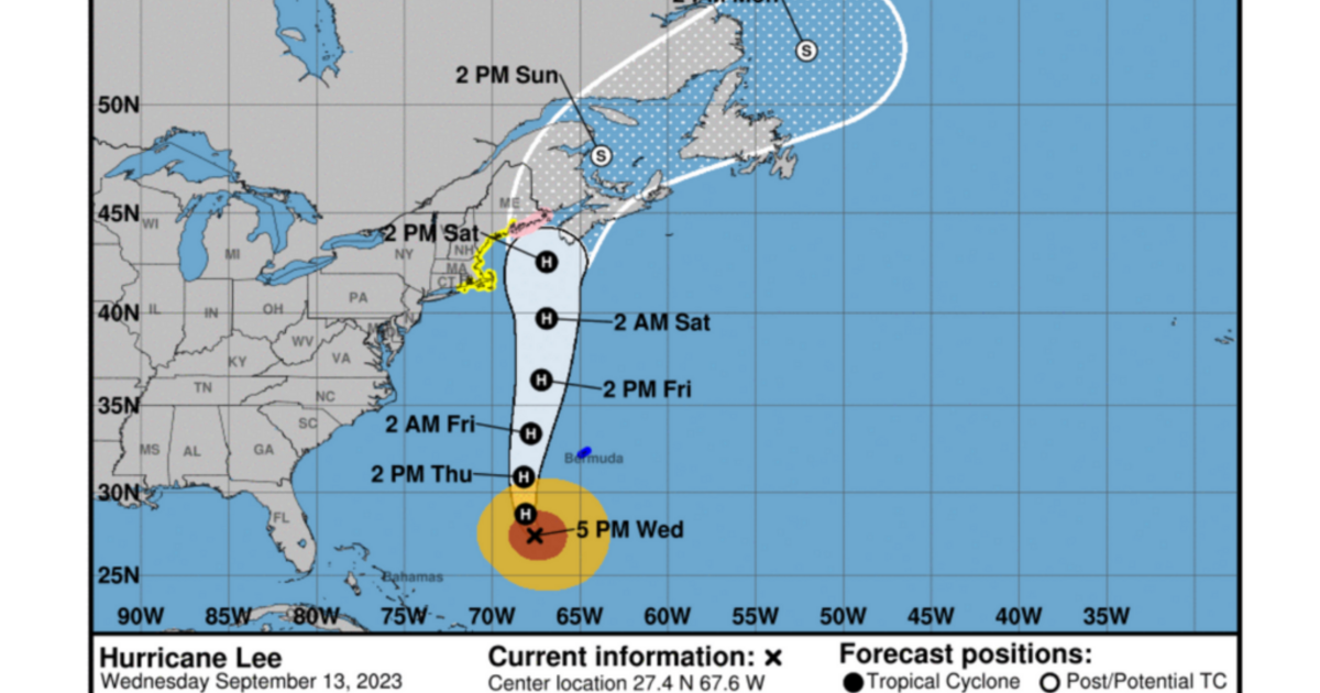 R.I. under Tropical Storm Watch as Hurricane Lee continues its way ...