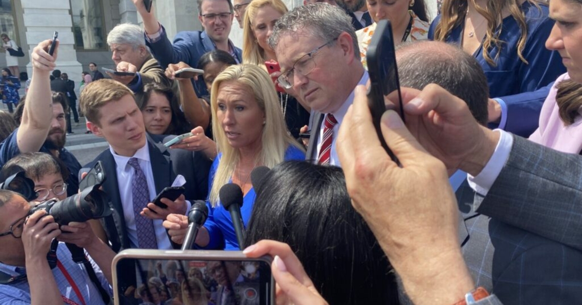 ‘It’s up to Mike Johnson’: Marjorie Taylor Greene again stalls vote on ...