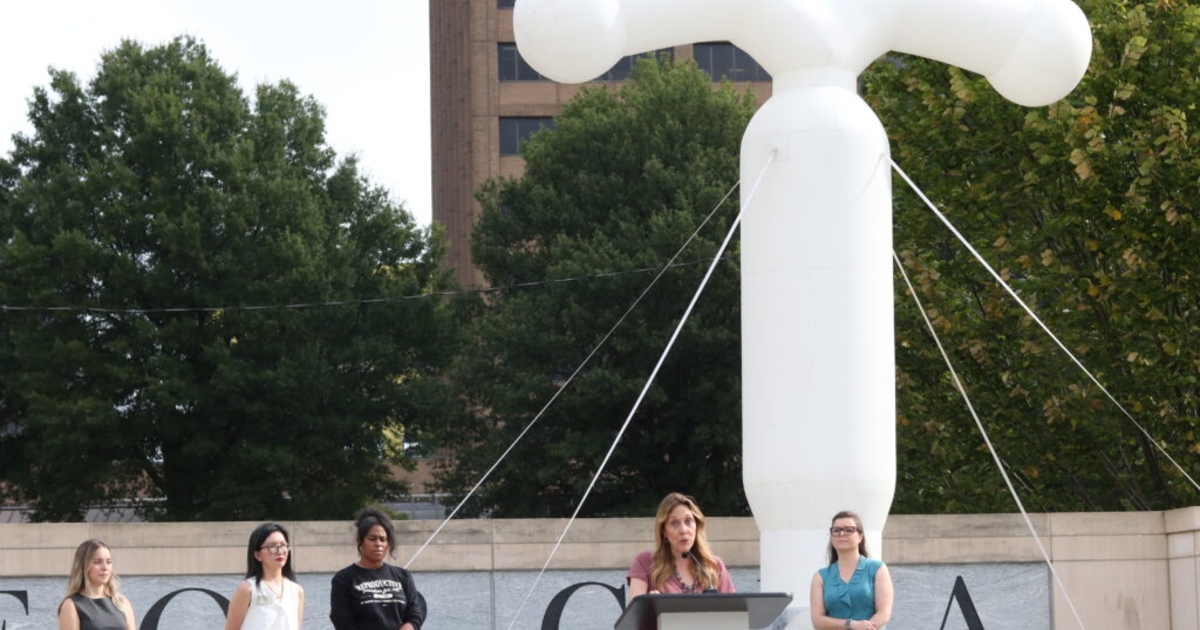 Reproductive health advocates turn to giant inflatable IUD to help ...