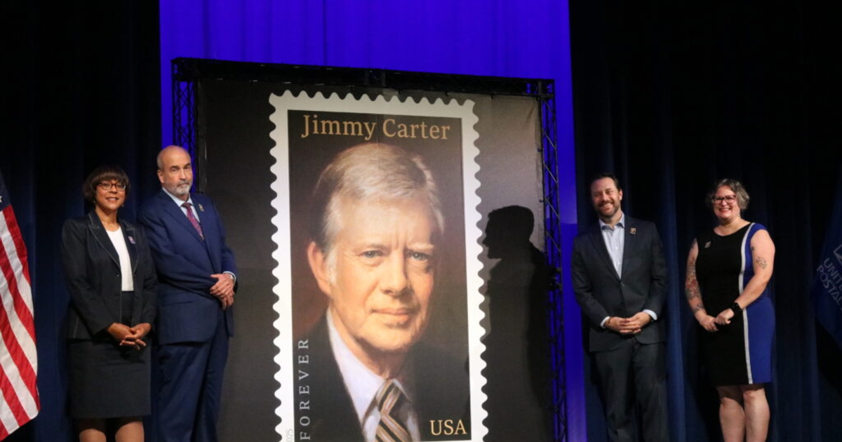 New stamp honoring Jimmy Carter unveiled on the late former president’s ...