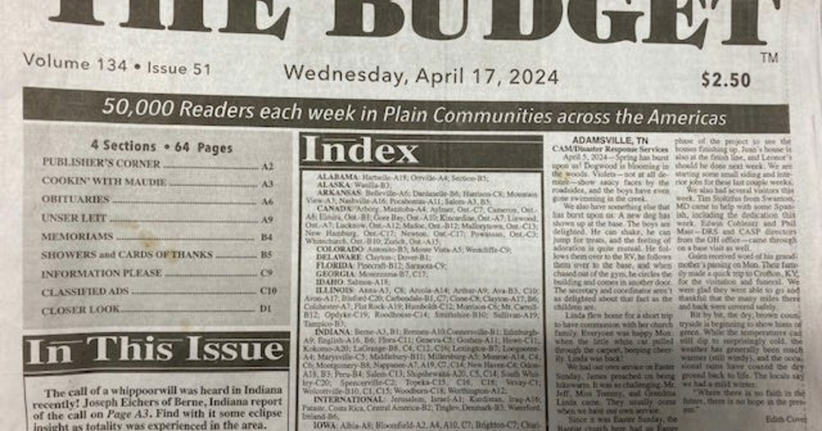The Budget newspaper brings stories from around the world | News From ...
