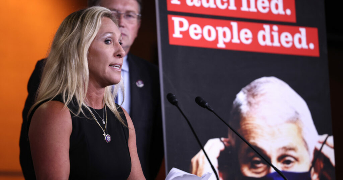 Marjorie Taylor Greene in new attack on Fauci demands his salary be ...