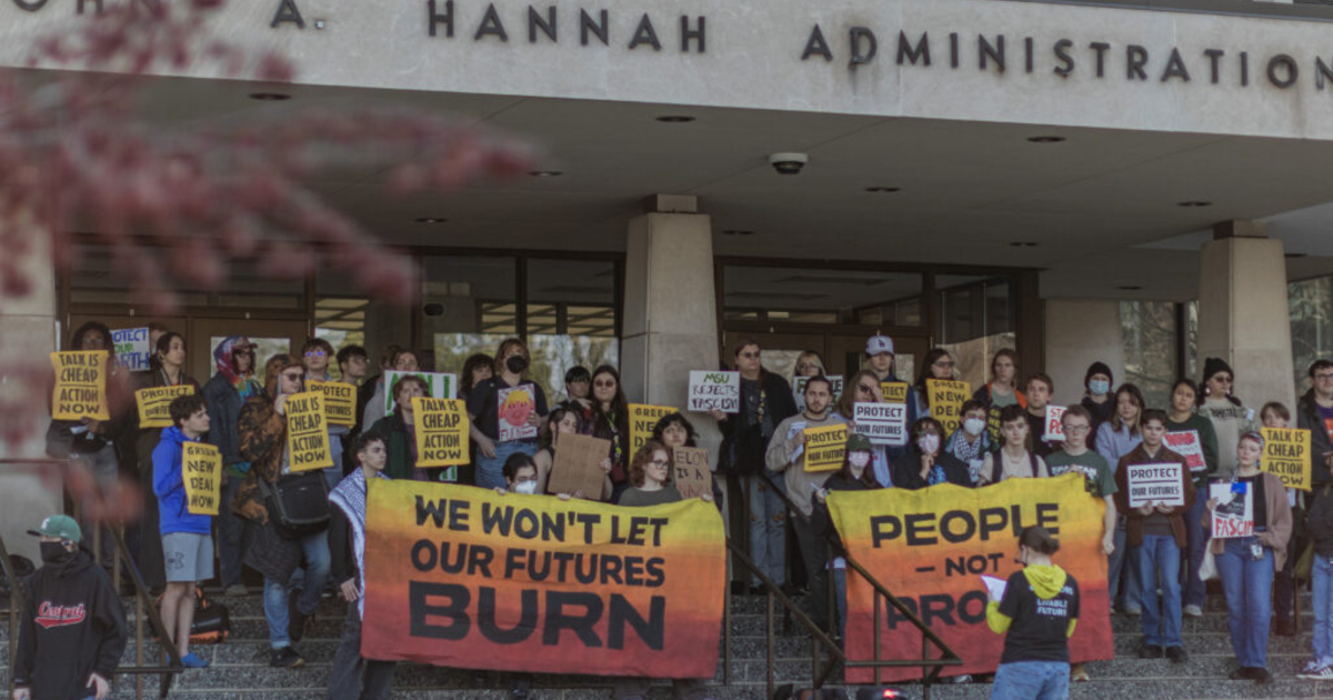 MSU students demand university officials take a stance on Trump ...