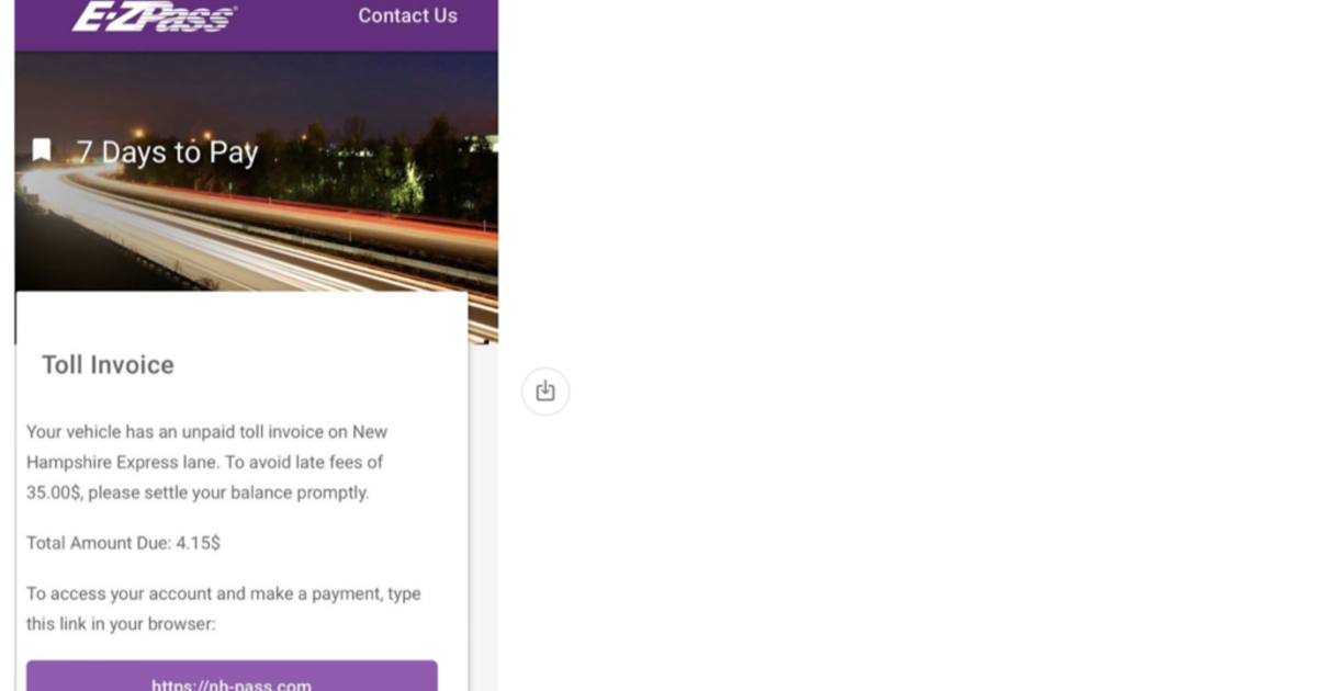 NHDOT: Watch out for E-ZPass text message scam | News From The States
