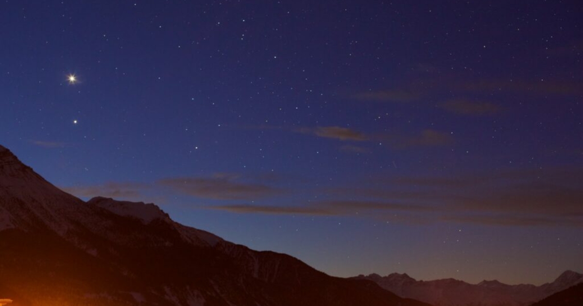 Venus, Jupiter and the humbling reminder of our own place in creation ...