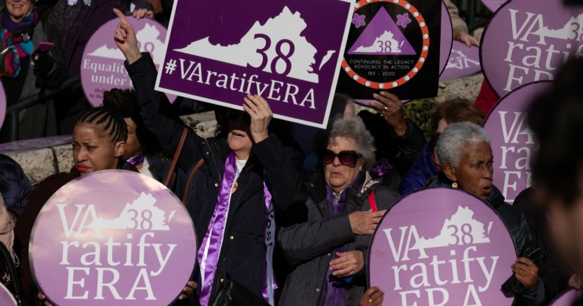 Women preside over House, Senate as Virginia lawmakers finalize ERA ...