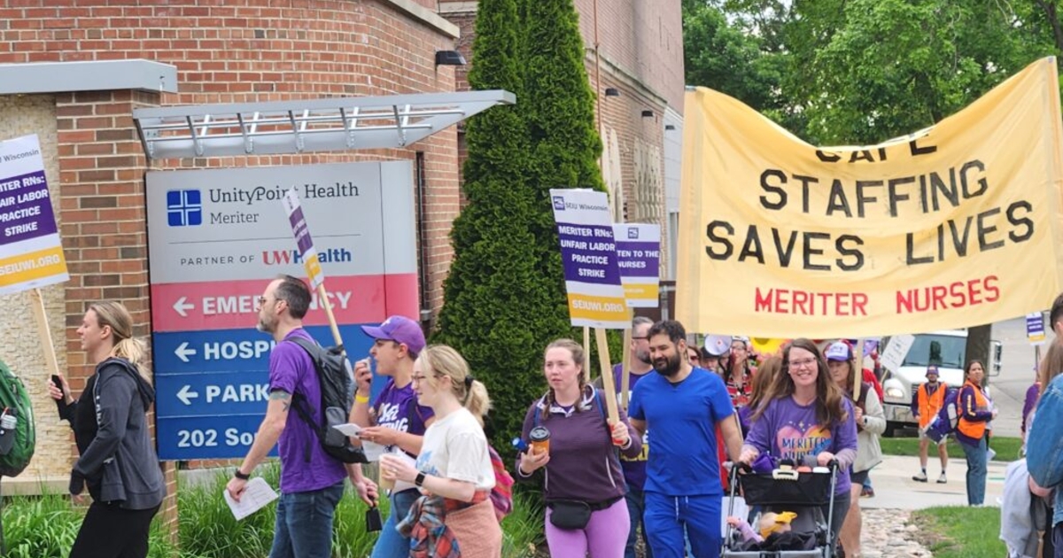 Nurses launch strike at Meriter hospital, the first in the facility’s ...